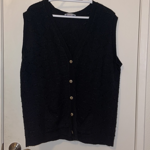 Carly Blake | Jackets & Coats | Vintage Carly Blake Black Vest In Xl ...
